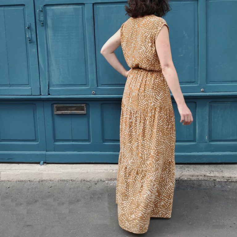 La robe longue Violette - République du Chiffon - Ateliers By The way