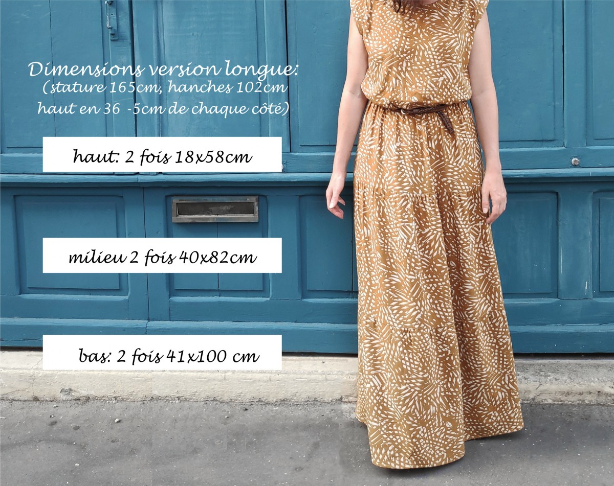 La robe longue Violette - République du Chiffon - Ateliers By The way